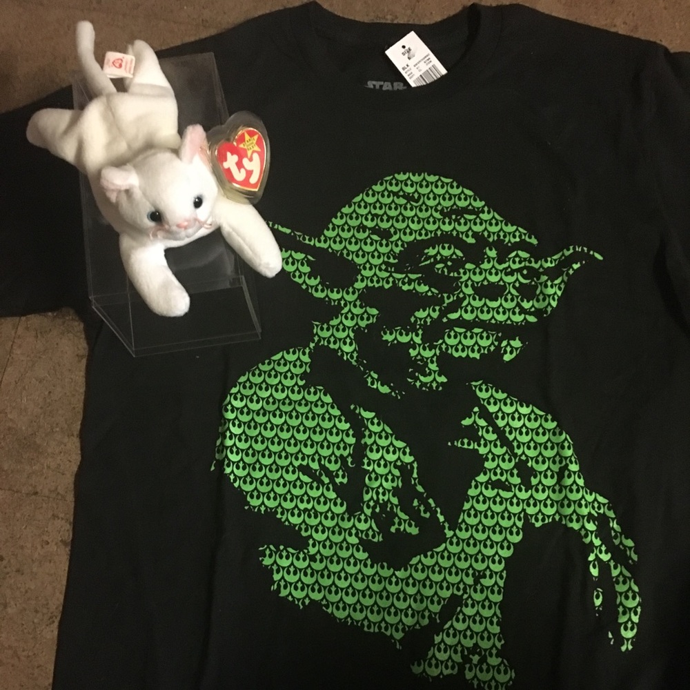 Men’s Star Wars Yoda Top New**Ty Beanie Flip - Gem